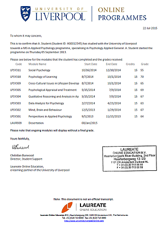 Confirmation of Studies